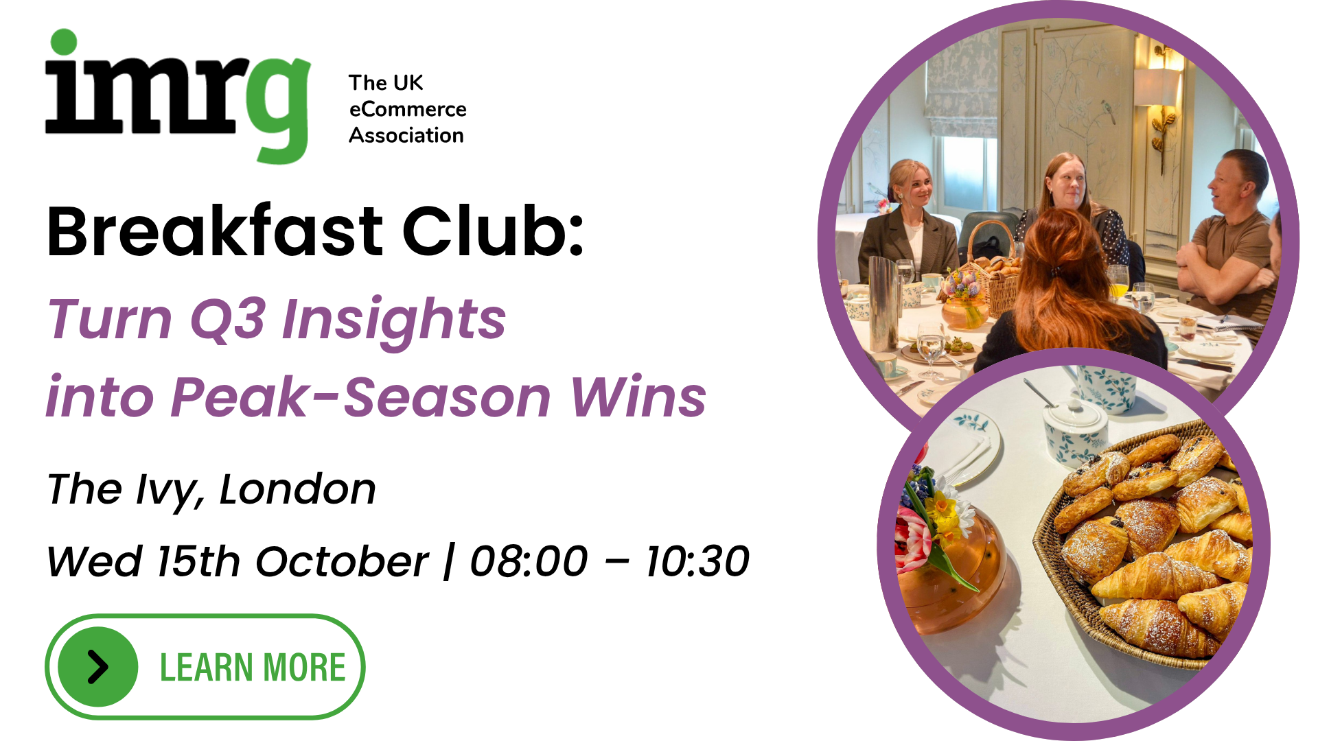 Breakfast Club: Turn Q3 Insights into Peak-Season Wins - IMRG